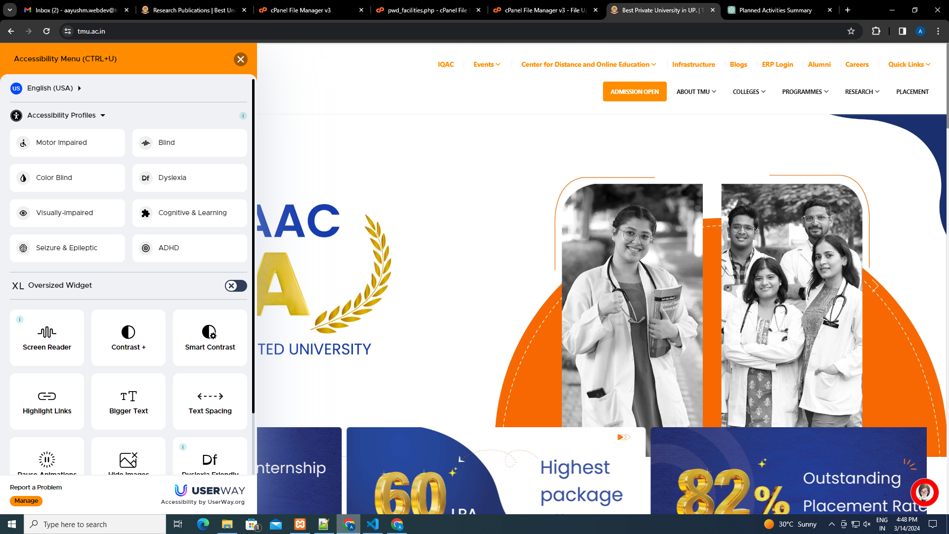 Persons with Disabilities (PWD) Facilities | TMU Moradabad